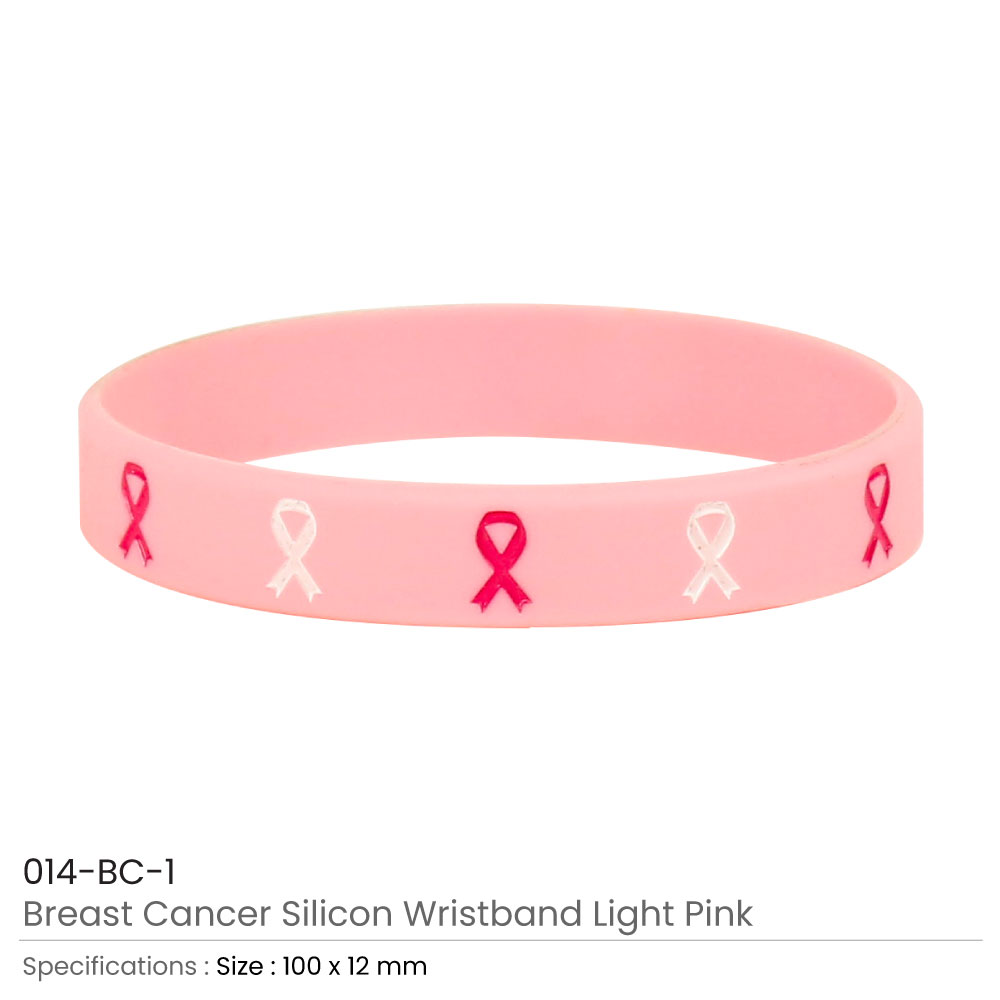 Breast Cancer Awareness Wristbands with Logo | Tezkargift