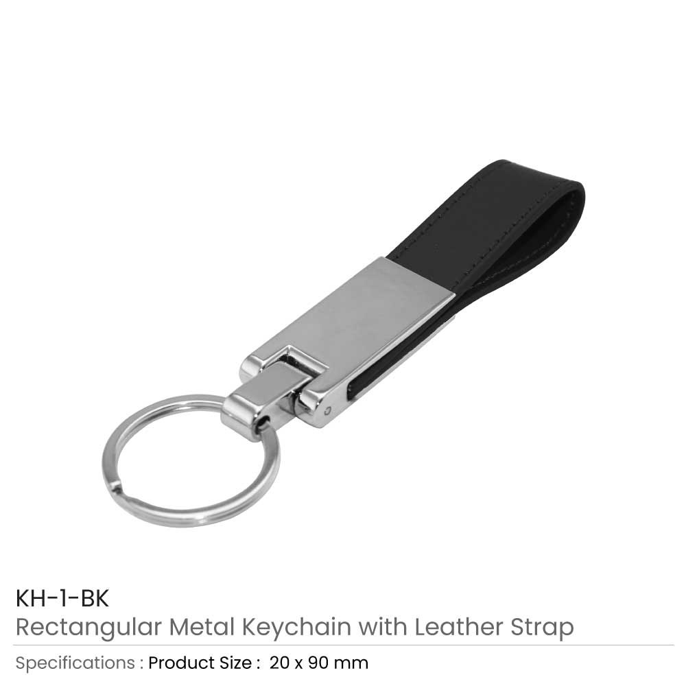 Metal Key Chains with Leather Strap | Tezkargift