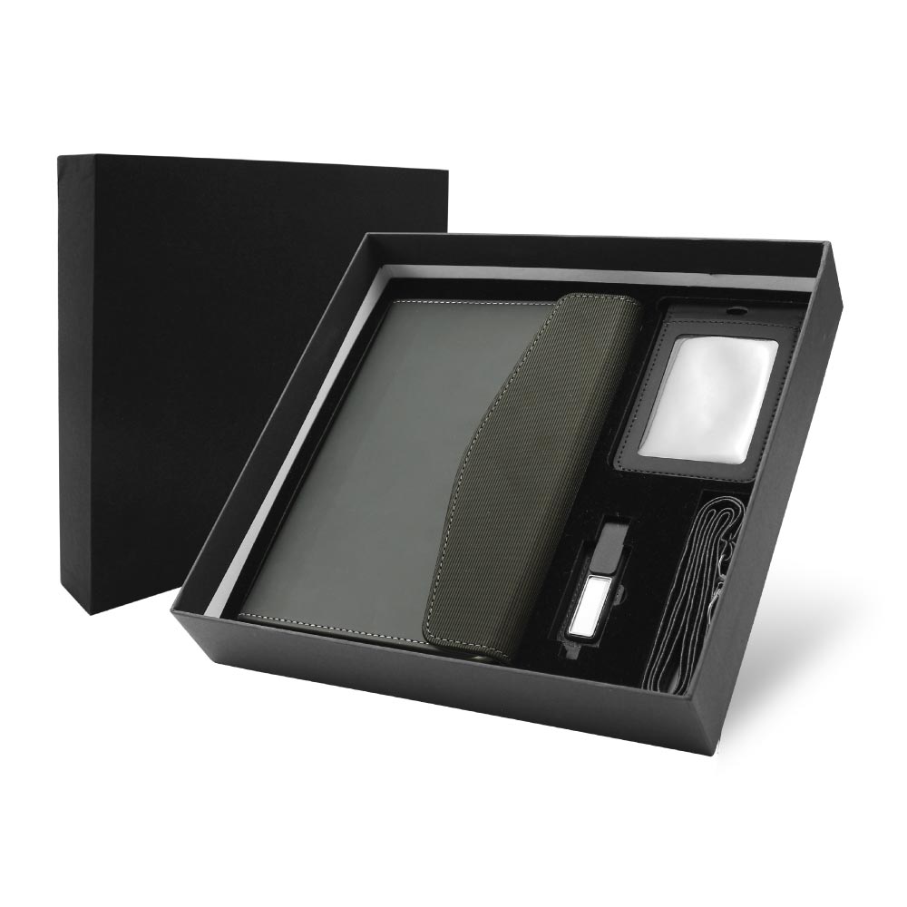 Promotional Gift Sets with Black Cardboard Gift Box - Corporate Gifts ...