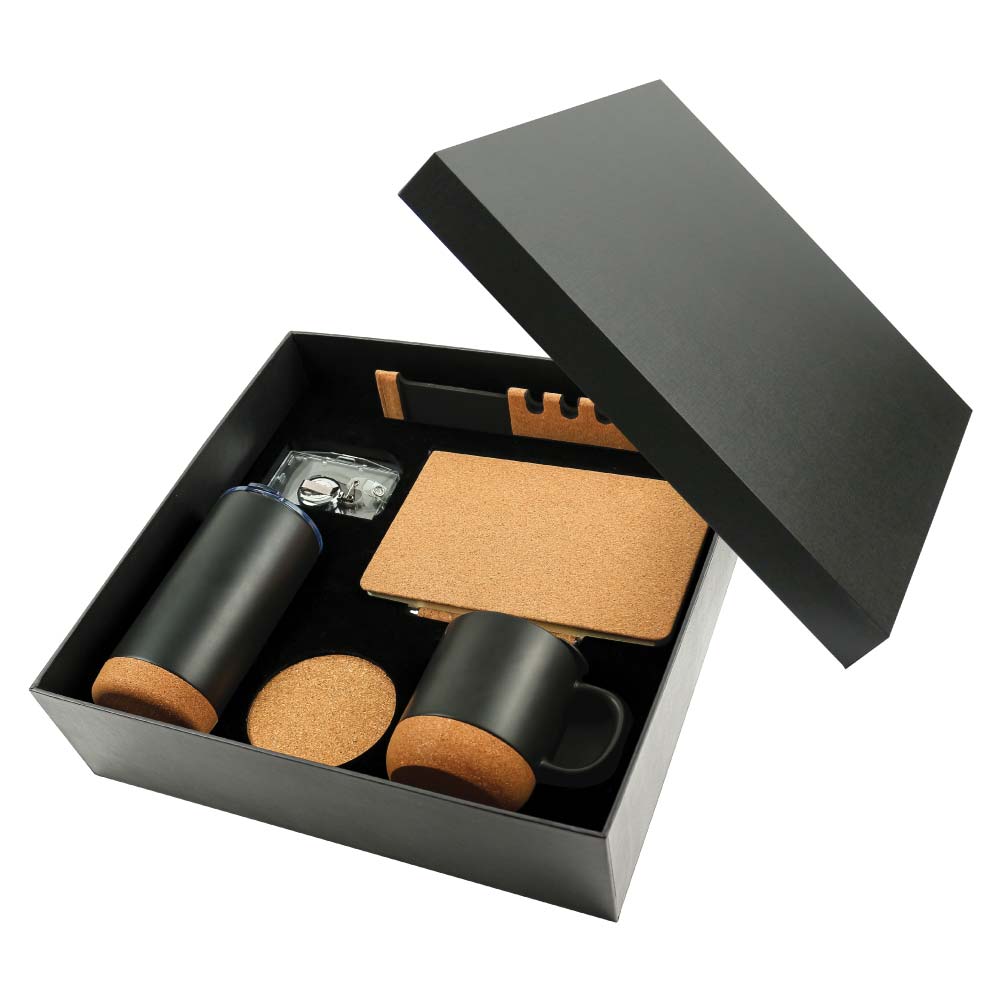 Promotional Gift Sets with Black Cardboard Gift Box | Tezkargift
