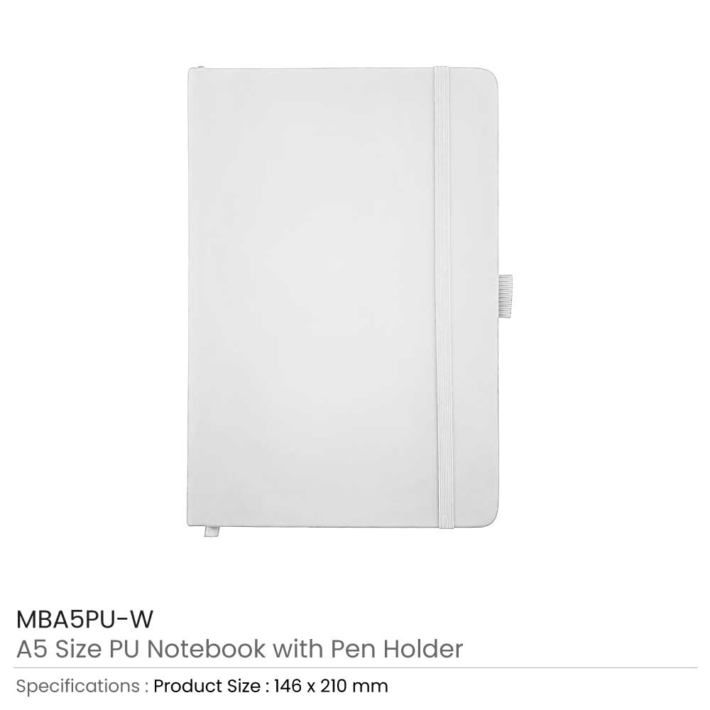 A5 PU Notebooks with Pen Holder - Corporate Gifts Dubai | Promotional ...