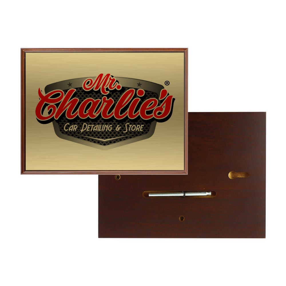 Branded Wooden Plaques Horizontal with Box | Tezkargift