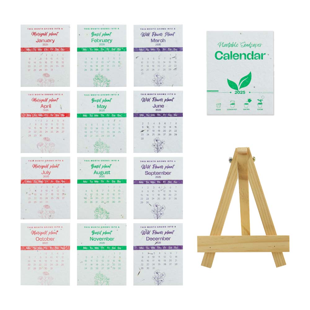2025 Table Calendars with Plantable Seeds - Corporate Gifts Dubai ...