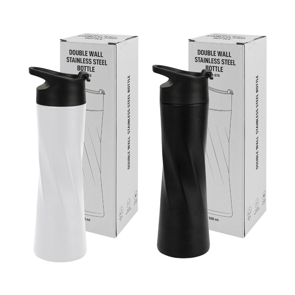 Double Wall SS Bottles Slim Waist Design 500 ml - Promotional Gift ...