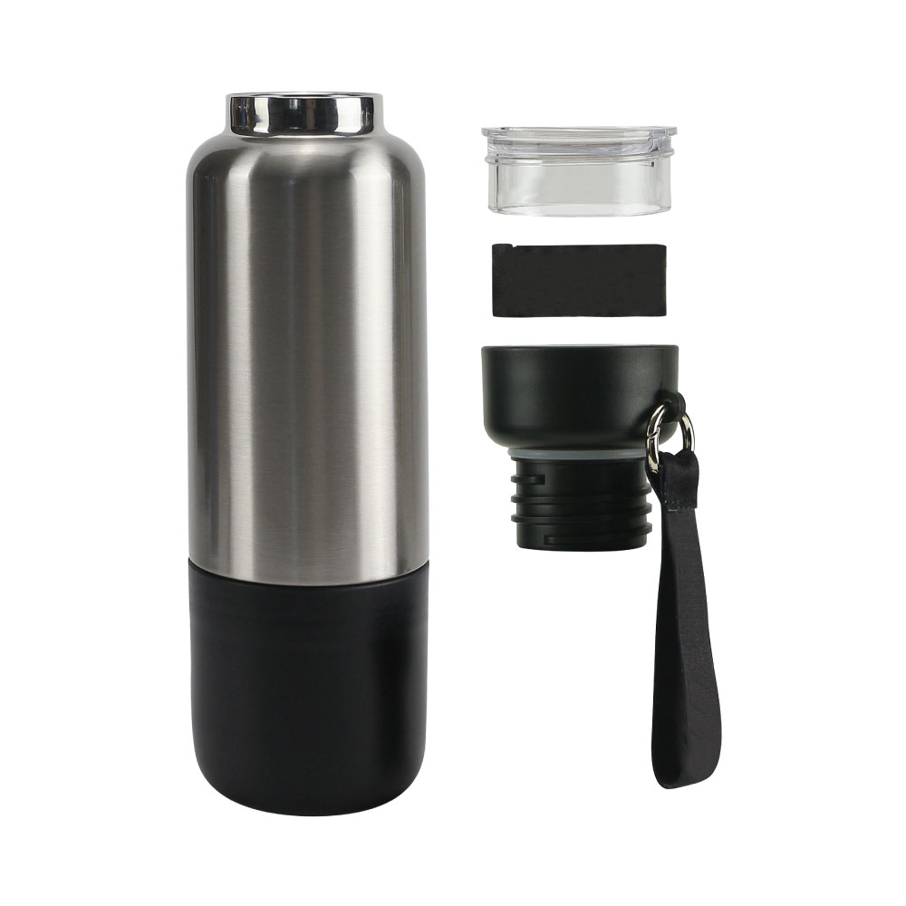 Multi-function SS Bottles, Double Wall, Base Cup, Lanyard, 500ml ...
