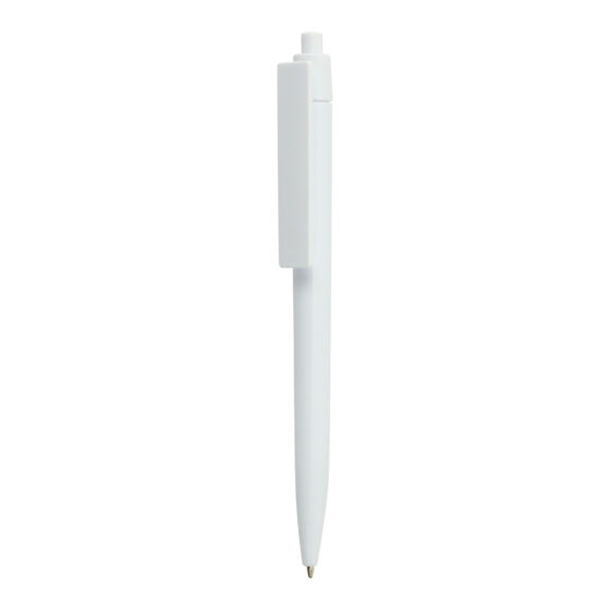 Plastic Pens White Color, Push Button, Wide Clip - Promotional Gift ...