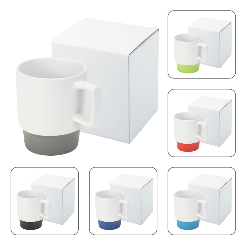 Ceramic Mugs with Bottom Clay in 12 Oz, Matte Finish - Corporate Gifts ...
